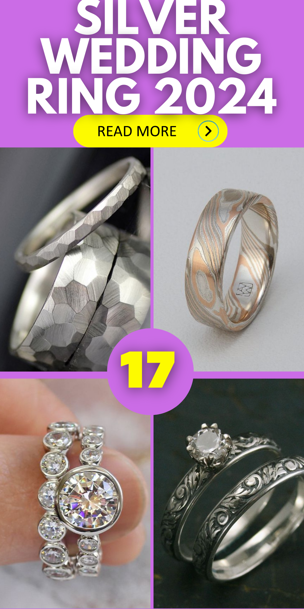 Silver Wedding Rings 2024: Unique & Vintage Designs for Men and Women ...