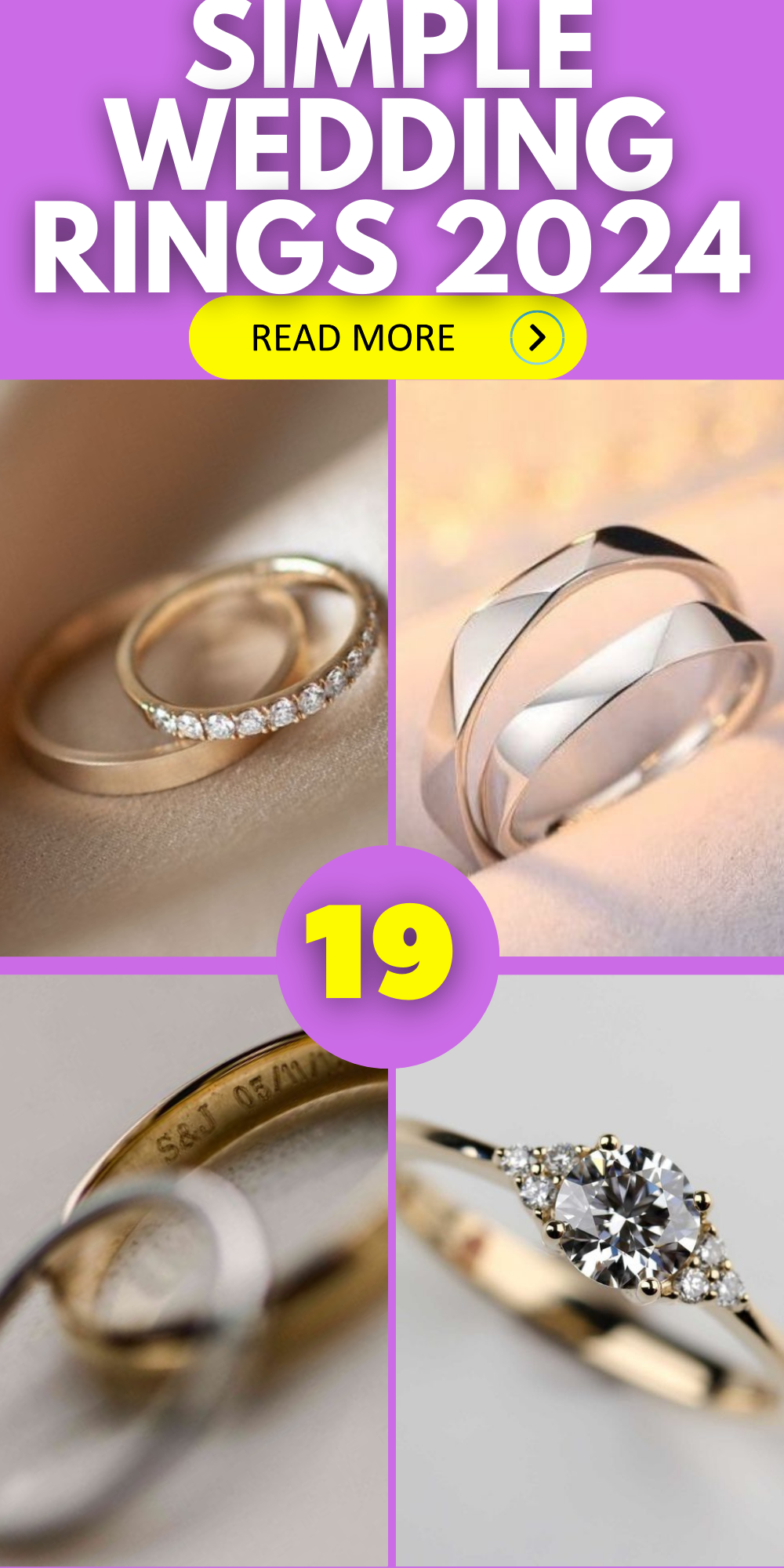 Unique Wedding Rings 2024: Engagement Gold, Silver Sets & Vintage Ideas