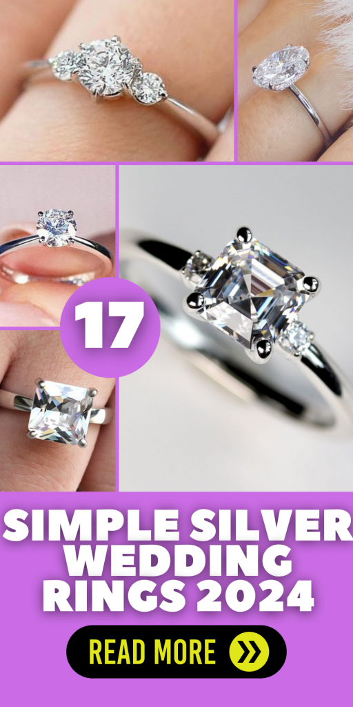 Simple Silver Wedding Rings 2024: 17 Unique Designs for Men & Women ...