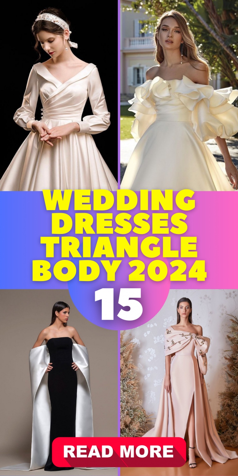 2024 Triangle Body Wedding Dresses: Elegant & Flattering Styles