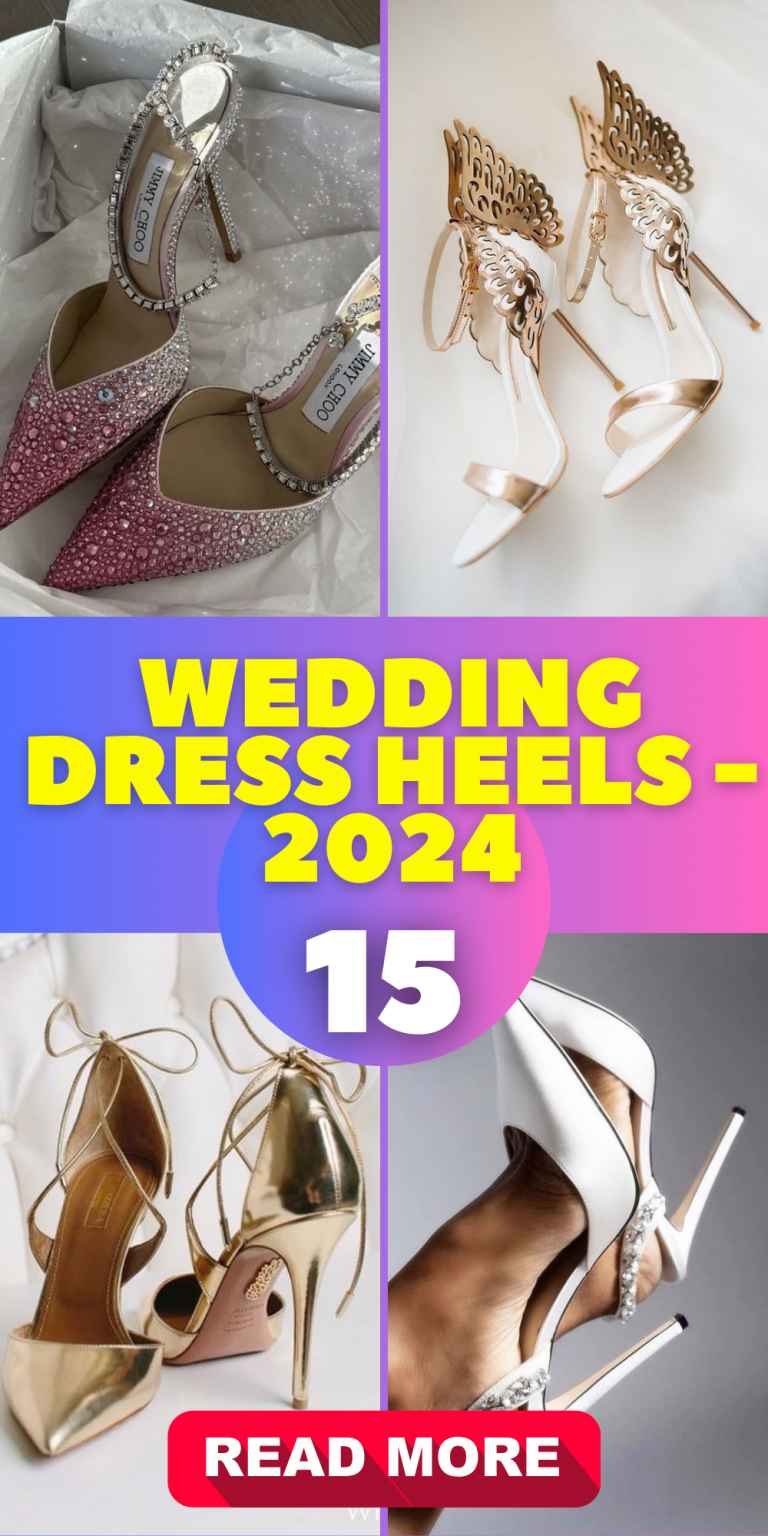 2024 Wedding Dress Heels: Silver, Black, White, Red, Blue, and More ...