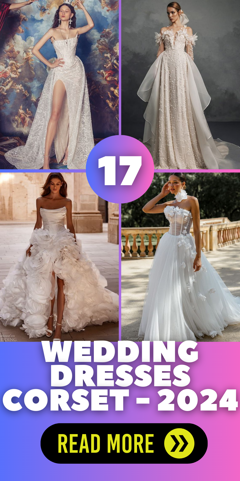 2024 Wedding Dresses Corset Trend | Modern, Elegant, and Aesthetic Styles