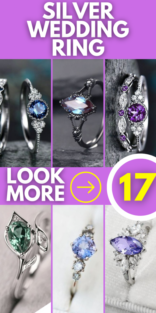 Gold and Silver Wedding Ring Set - Radiant Mixed Metals for Couples