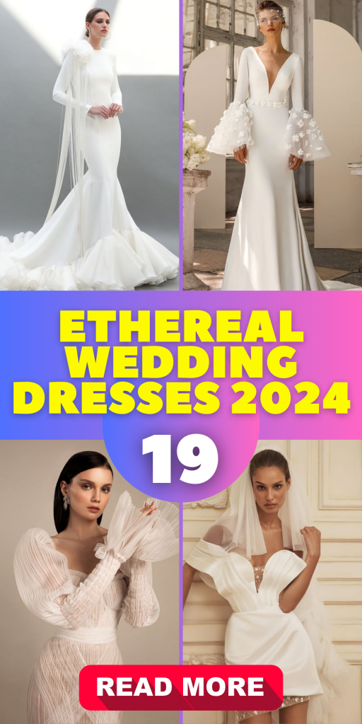 Ethereal Wedding Dresses 2024: Modern Vintage Elegance