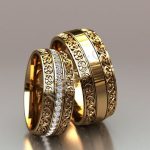 Yellow Gold Wedding Rings - Vintage Sets for Couples, Round and Oval ...
