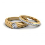 Yellow Gold Wedding Rings - Vintage Sets for Couples, Round and Oval ...
