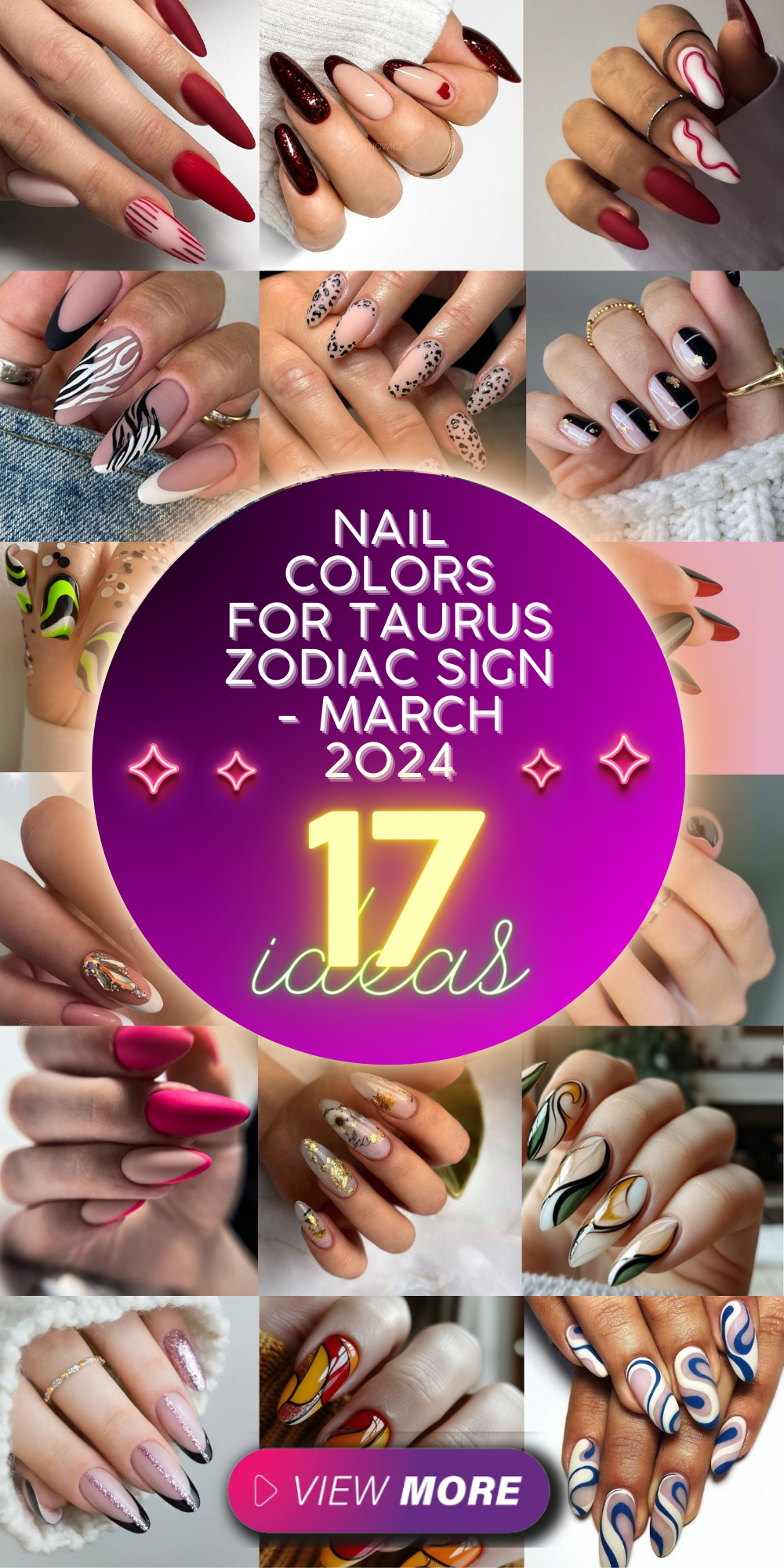 Taurus Trends: Nail Colors for Your Zodiac Sign - March 2024 - Fall ...