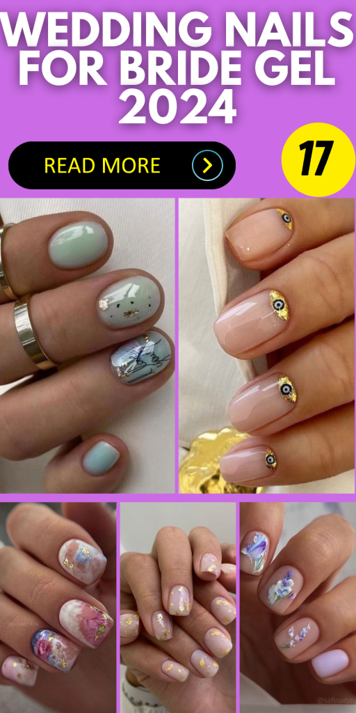 2024 Gel Wedding Nails for Bride: Simple, Classy, and Elegant Designs