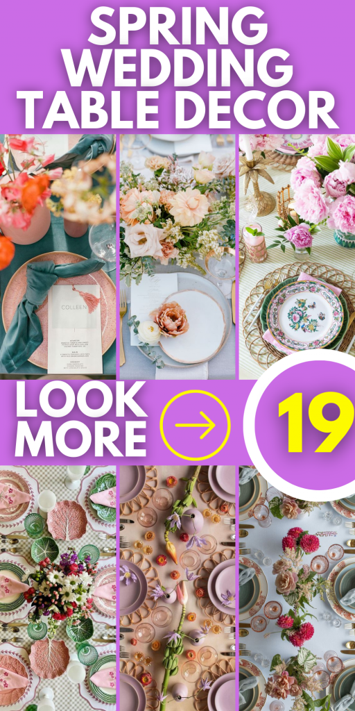 Spring Wedding Table Decor Ideas: Rustic, Boho, Minimalist, and More