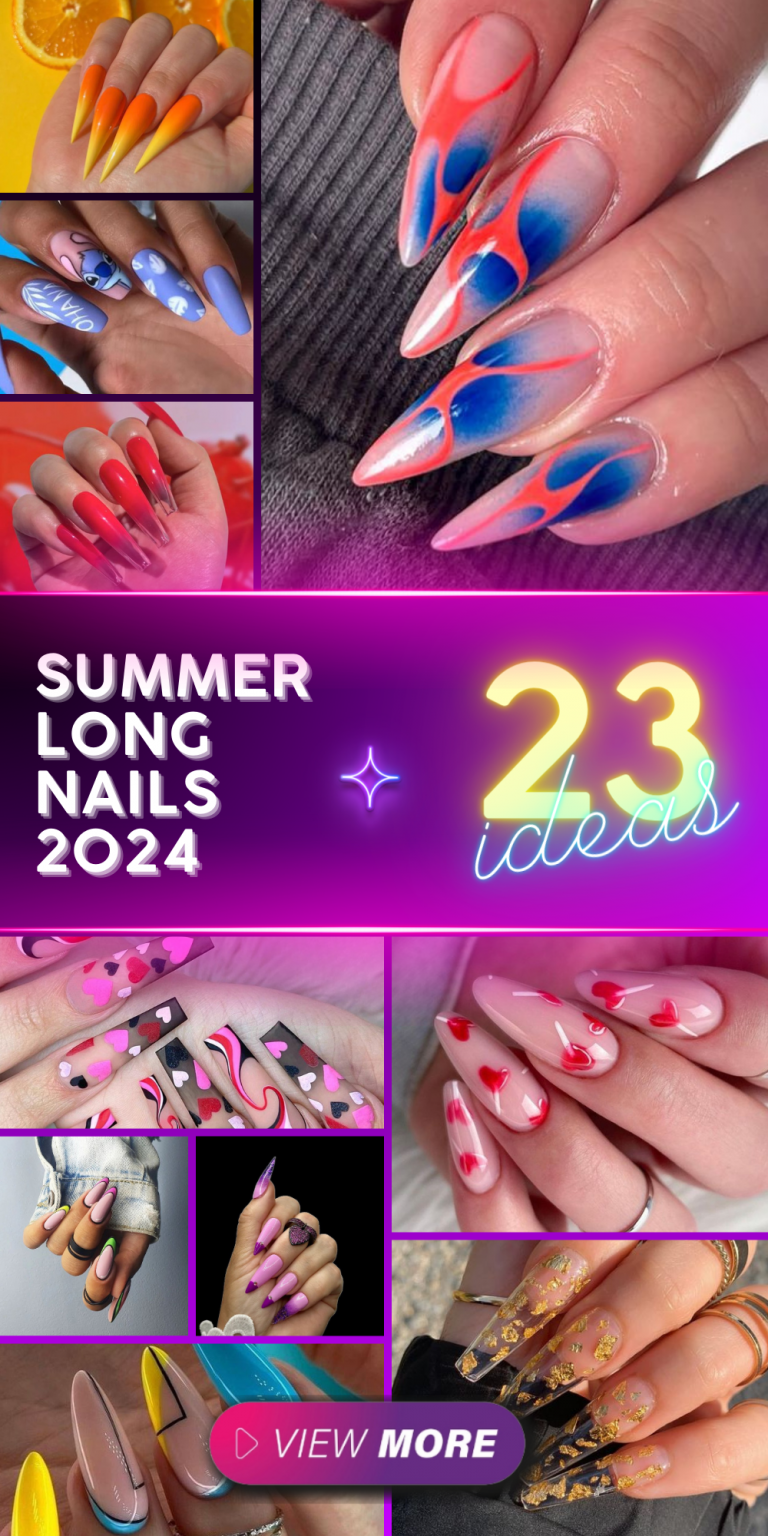 Summer Long Nails 2024: Trendy Designs & Cute Colors | Inspiration & Trends