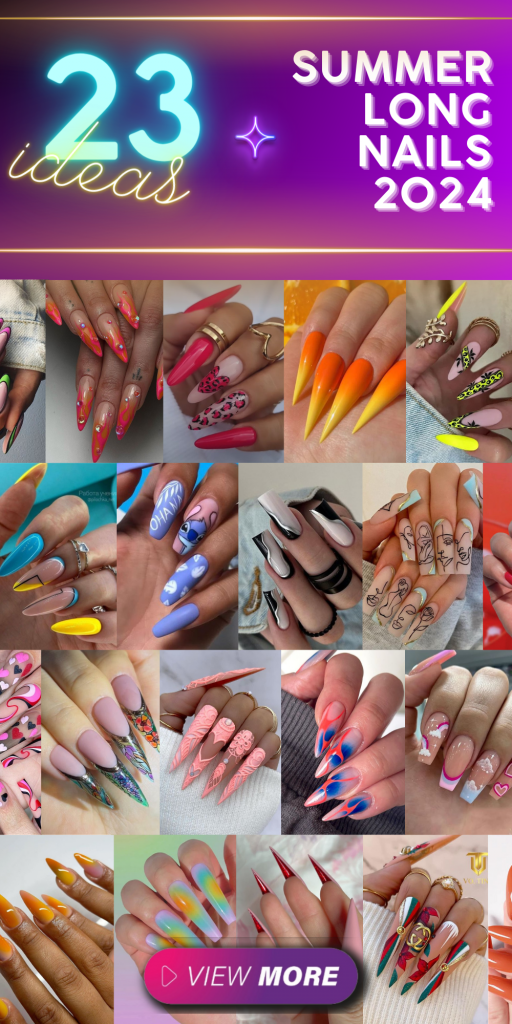 Summer Long Nails 2024: Trendy Designs & Cute Colors | Inspiration & Trends