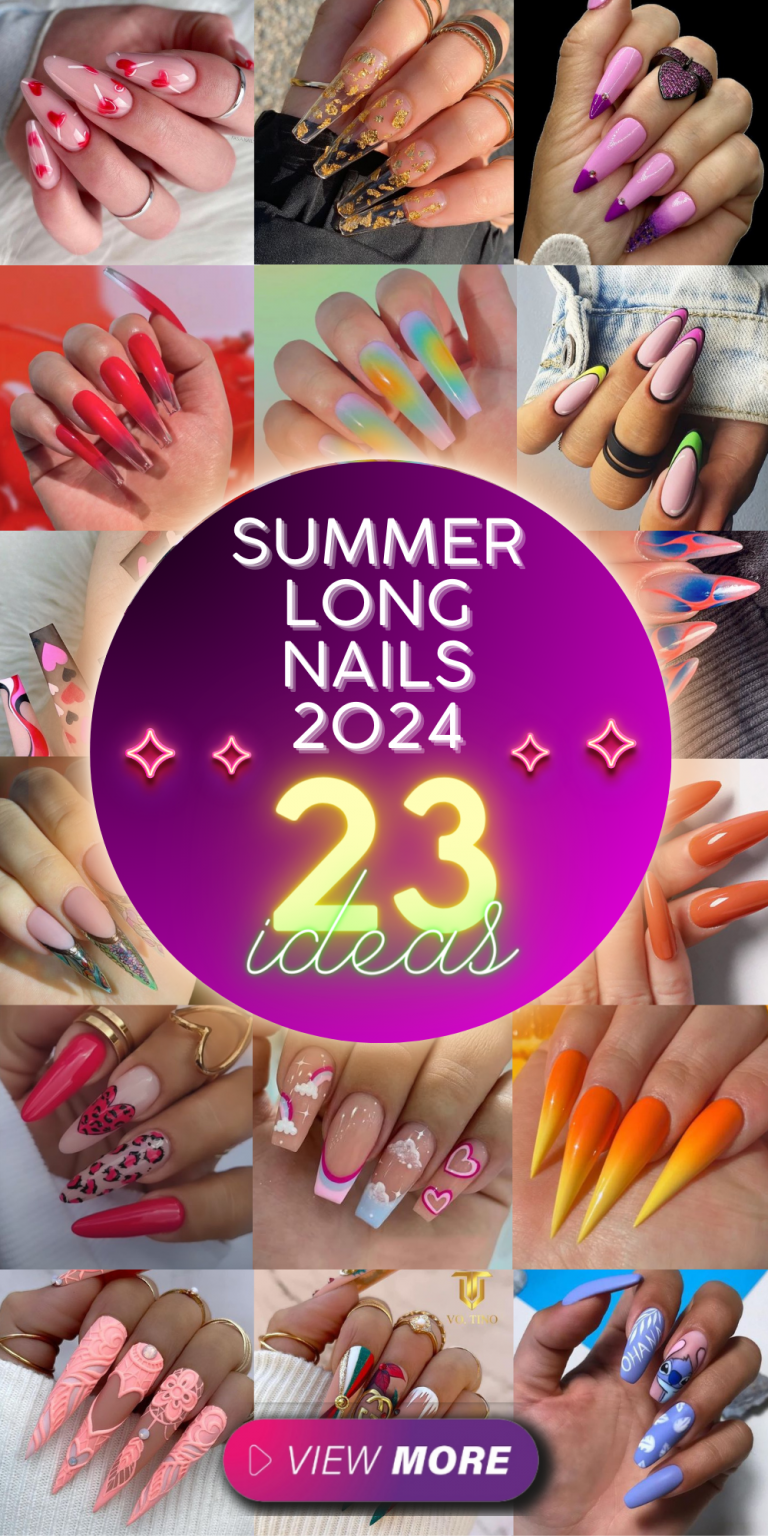 Summer Long Nails 2024: Trendy Designs & Cute Colors | Inspiration & Trends