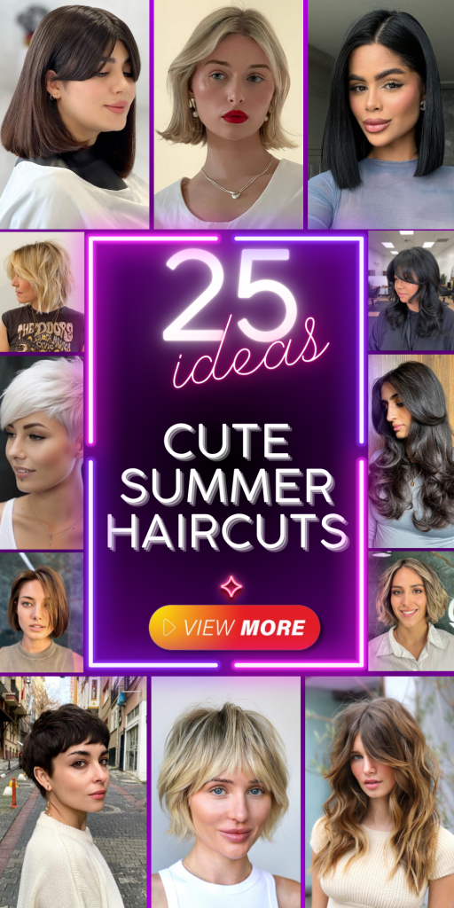 25 Ideas - Cute Summer Haircuts: 2024 Trends for Short, Medium, Fun ...