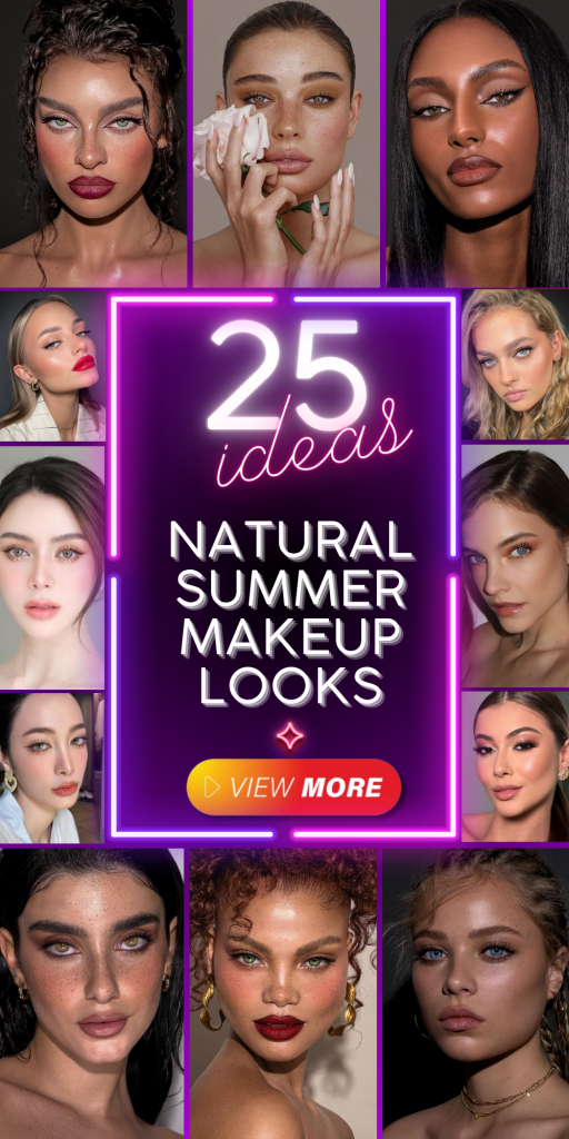 25 Natural Summer Makeup Looks: Easy Ideas for a Fresh, Glowy Look