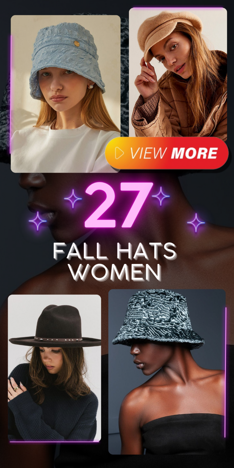 27 Stylish Fall Hats for Women: Trendy Fedora, Bowler, and Cowboy Styles