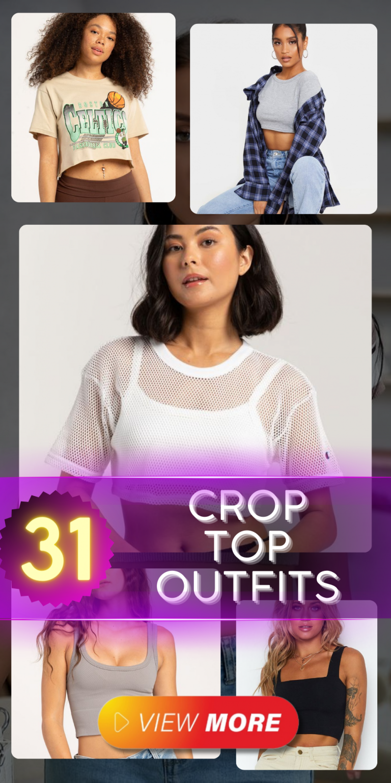 31 Stylish Crop Top Outfits: Trendy Designs for Men & Women
