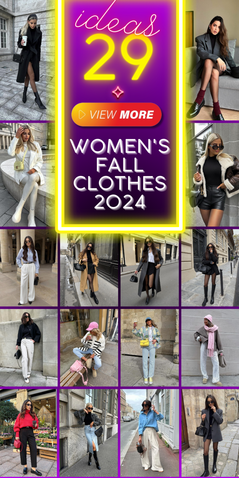 29 Trendy Women's Fall Clothes for 2024: Stylish Outfits and Ideas for ...