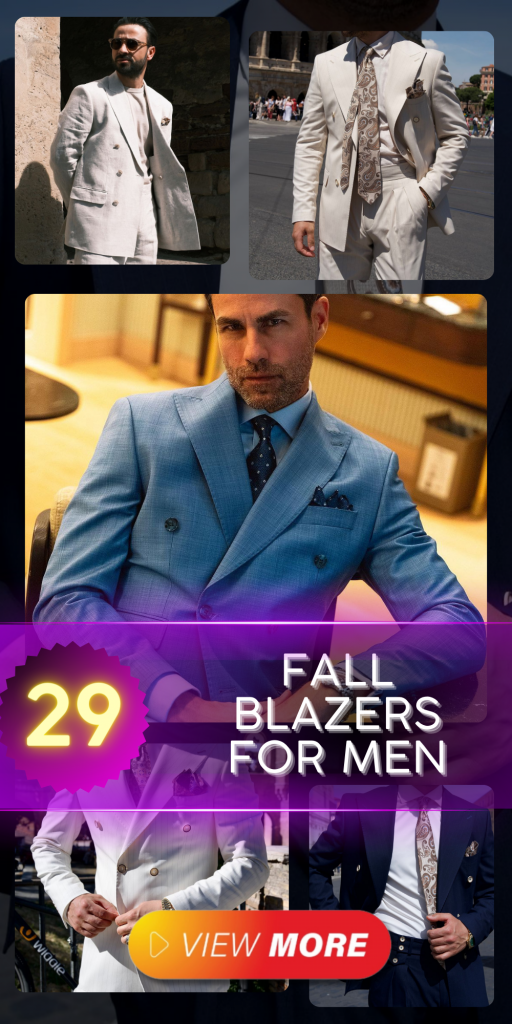 Fall Blazers for Men: 29 Stylish Ideas for Casual, Formal, and Classy ...