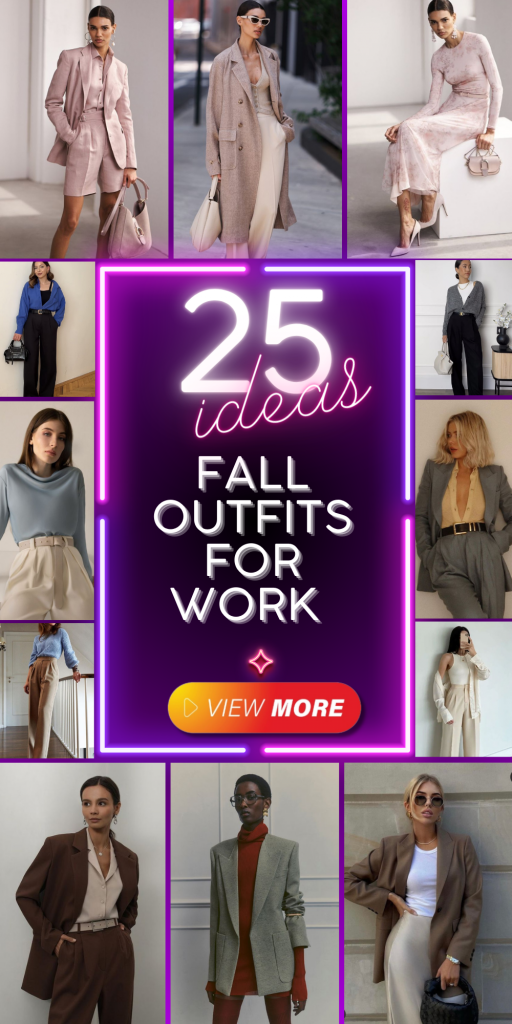 25 Fall Outfits for Work: Stylish, Professional, and Comfy Ideas for Women