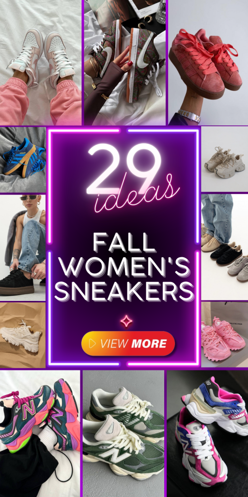 29 Trendy Fall Women's Sneakers: Stylish Outfit Ideas for Every Occasion
