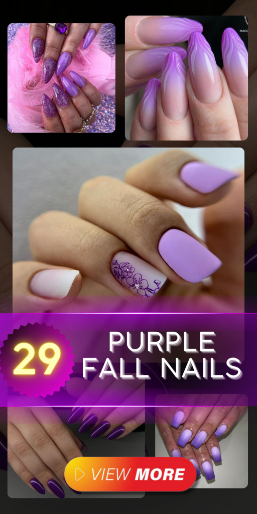 Purple Fall Nails: 29 Gorgeous Ideas to Elevate Your Style - Fall ...