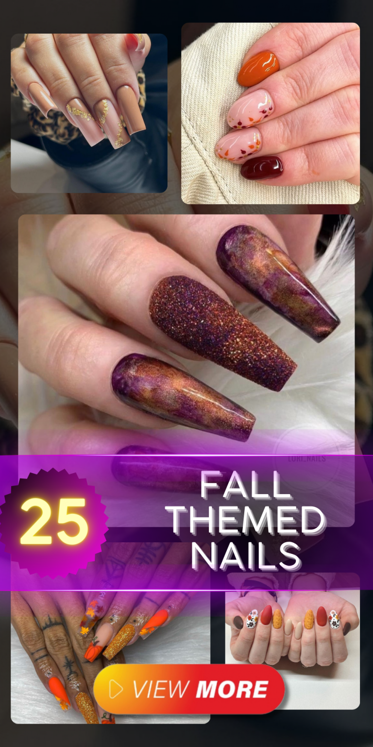 Fall Themed Nails: 25 Creative and Stylish Ideas for Autumn - Fall ...