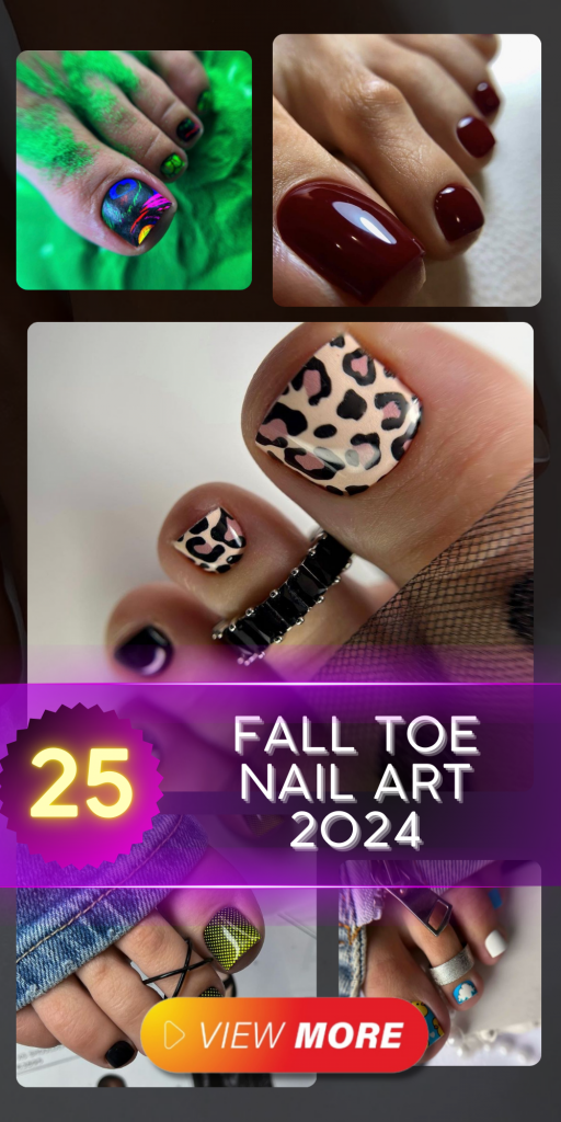Fall Toe Nail Art 2024: 25 Creative Ideas for the Season - Fall Update 2025