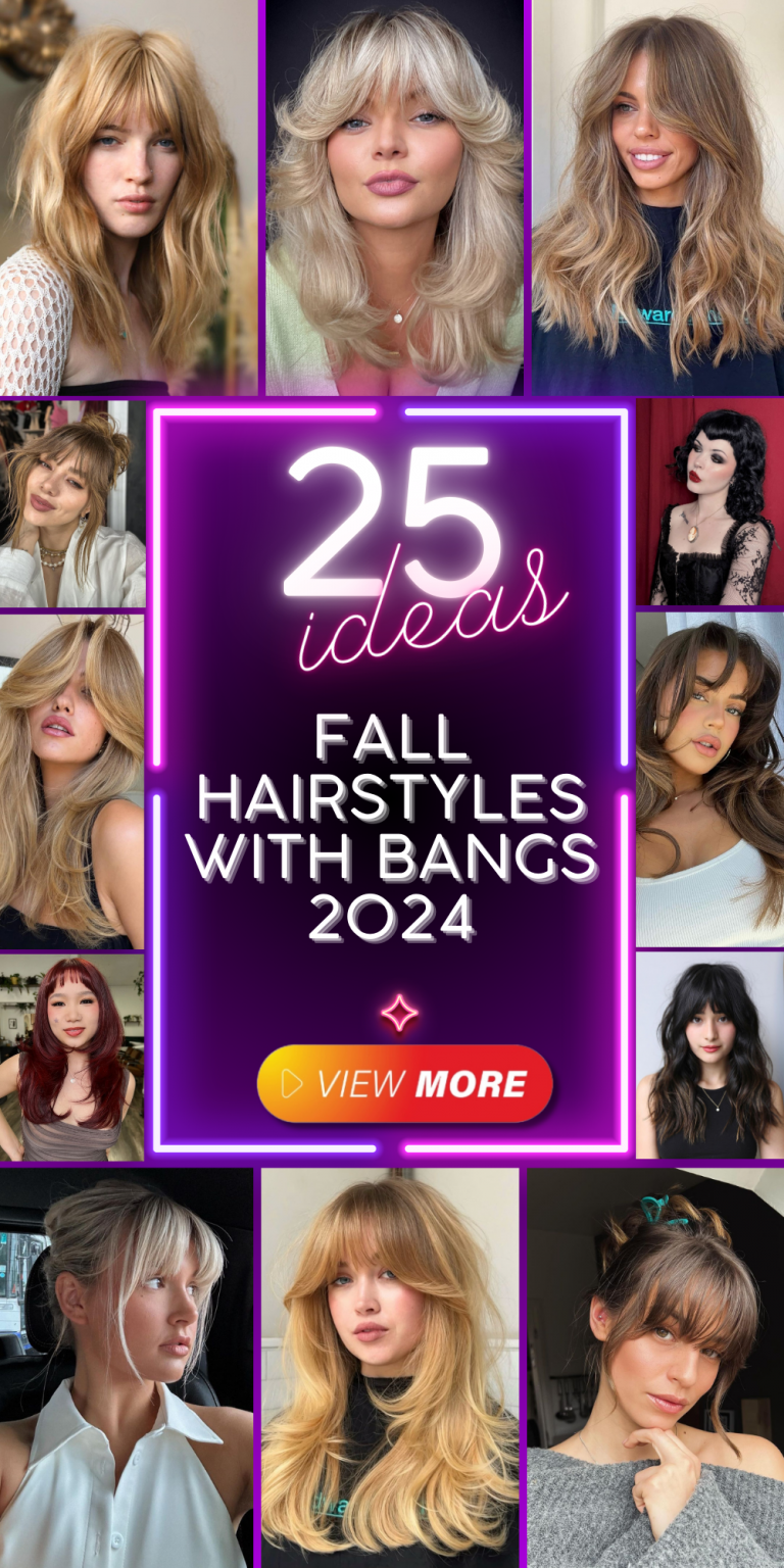 Fall Hairstyles with Bangs 2024: 25 Trendy Ideas to Elevate Your Look ...
