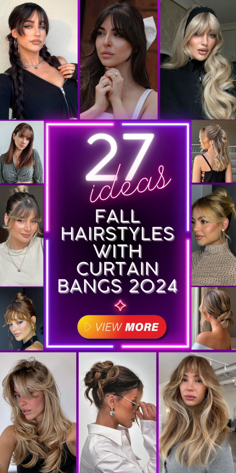 Fall Hairstyles with Curtain Bangs 2024: 27 Fresh Looks - Fall Update 2025