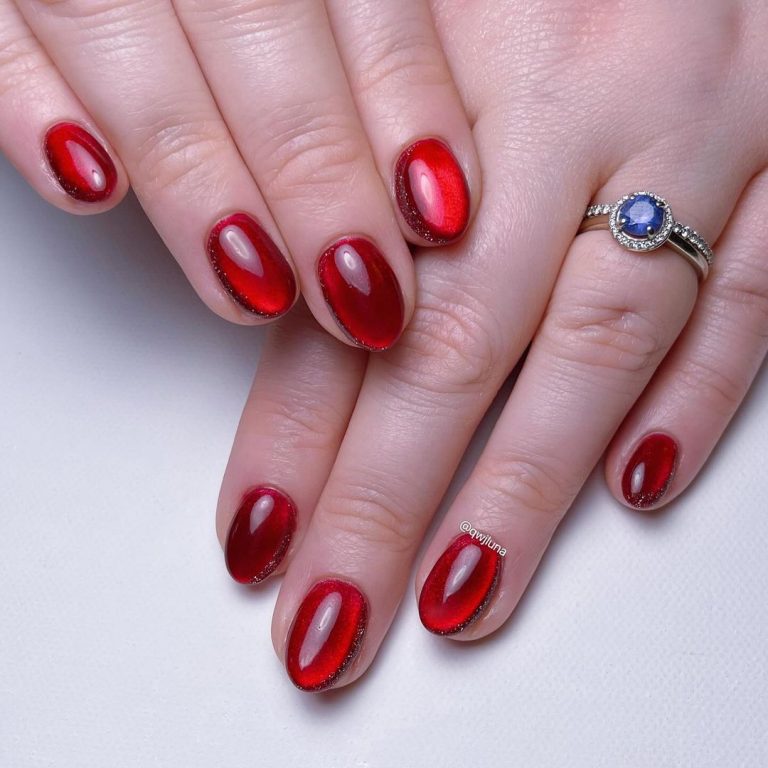 Red Fall Nails: 29 Bold and Beautiful Designs for the Season - Fall ...