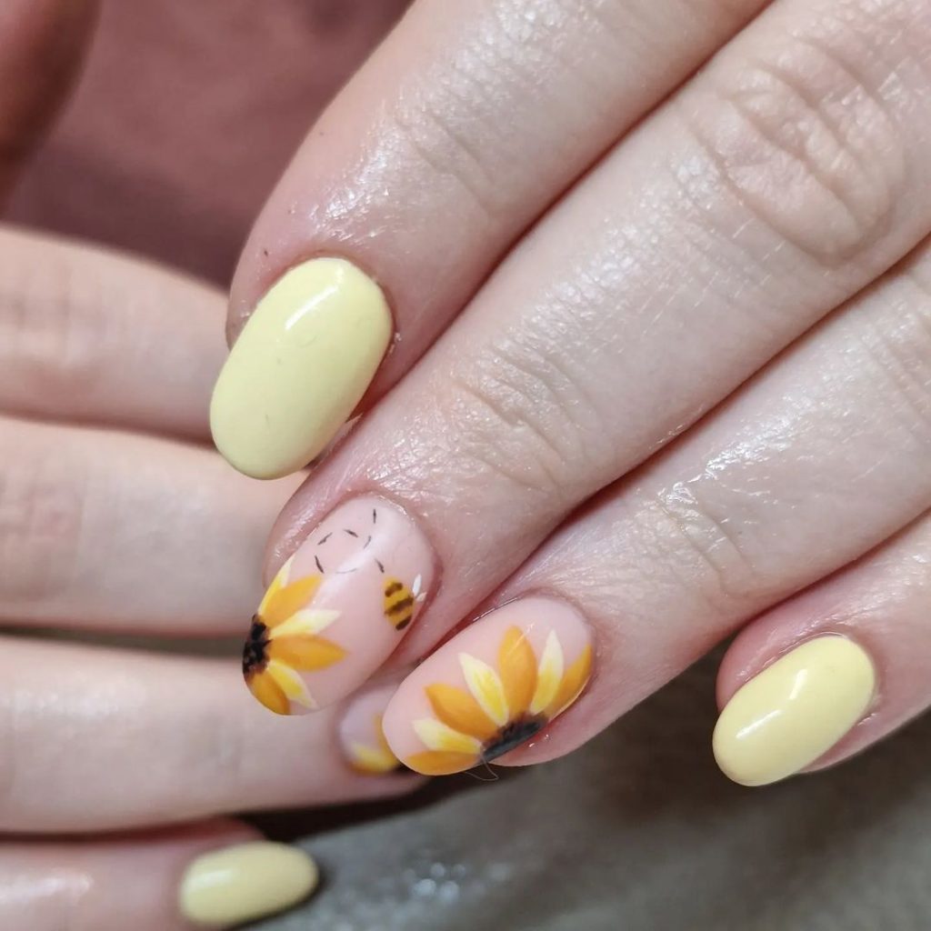 25 Fall Sunflower Nail Ideas for 2024 - Fall Update 2025