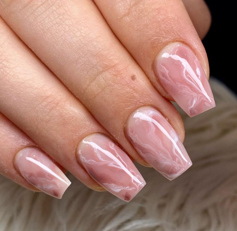 29 Fall Marble Nails 2024 Ideas: Stunning Designs for Almond, Coffin ...