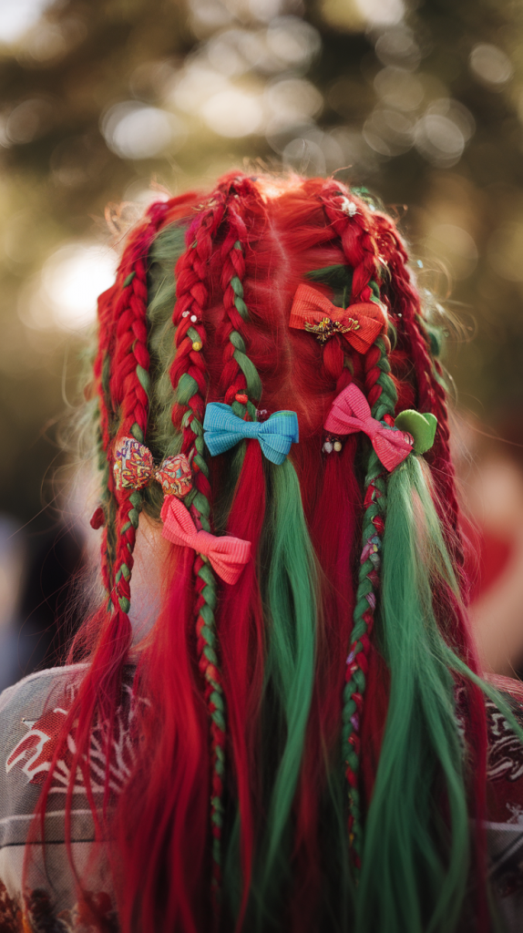 29 Creative Christmas Hair Ideas for a Magical Holiday Look - Fall ...