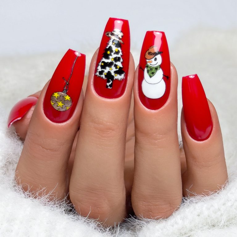 Red Holiday Nails 2024 - 2025: 27 Festive Ideas for a Bold Look - Fall ...