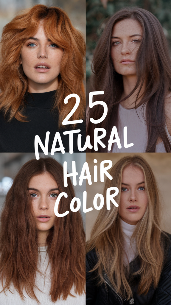 Natural Hair Color Ideas for Brunettes and All Hair Types – Inspiration ...