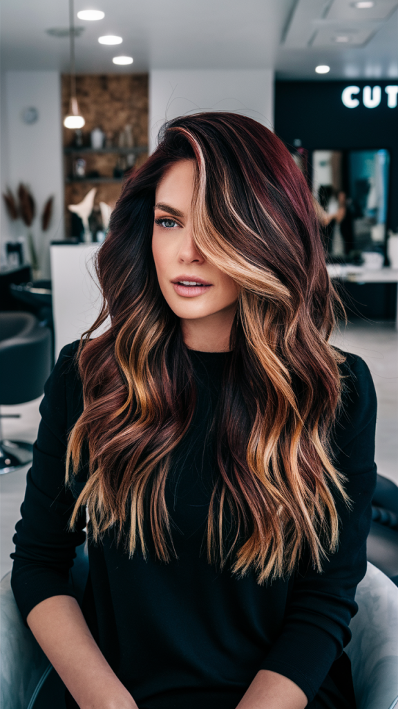 Dark Red Hair Colors and Highlights: Ideas for All Hair Patterns ...
