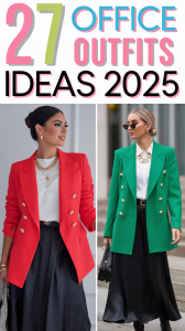 27 Office Outfits Ideas for 2025: Casual, Formal, and Seasonal Looks ...