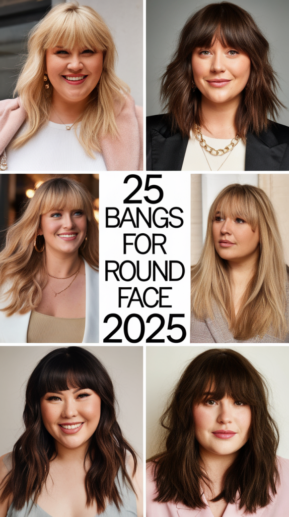 25 Bangs for Round Face Ideas to Rock in 2025 - Fall Update 2025