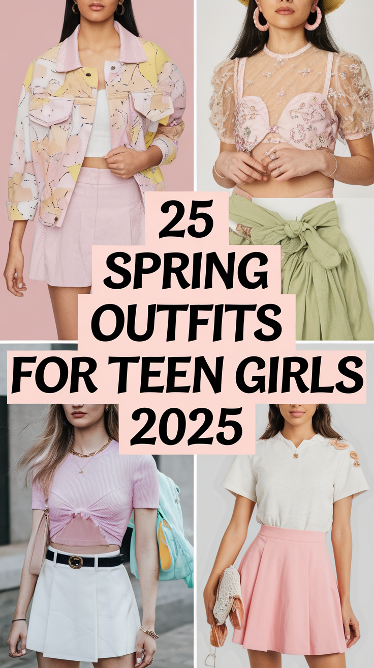 25 Trendy Spring Outfits for Teen Girls 2025 – Cute, Casual, Modest ...