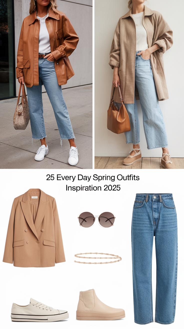 Every Day Spring Outfits Inspiration 2025: Casual, French, Boho Chic ...