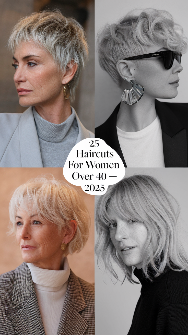 Best Haircuts for Women Over 40 in 2025: Stylish Short, Medium, Long ...