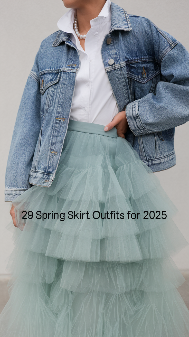 29 Trendy Spring Skirt Outfits for Women in 2025: Work, School, Casual ...