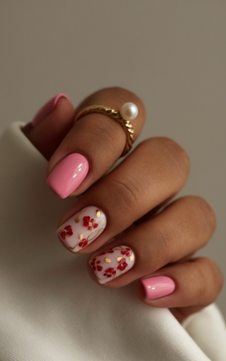 Spring Floral Nails Ideas 2025 – Trendy Acrylic & Simple Designs ...