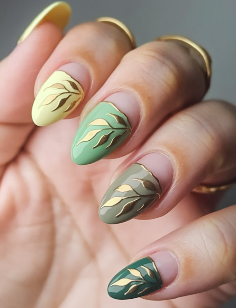 27 Green Spring Nails Ideas 2025 – Trendy Almond Shape, Simple and ...