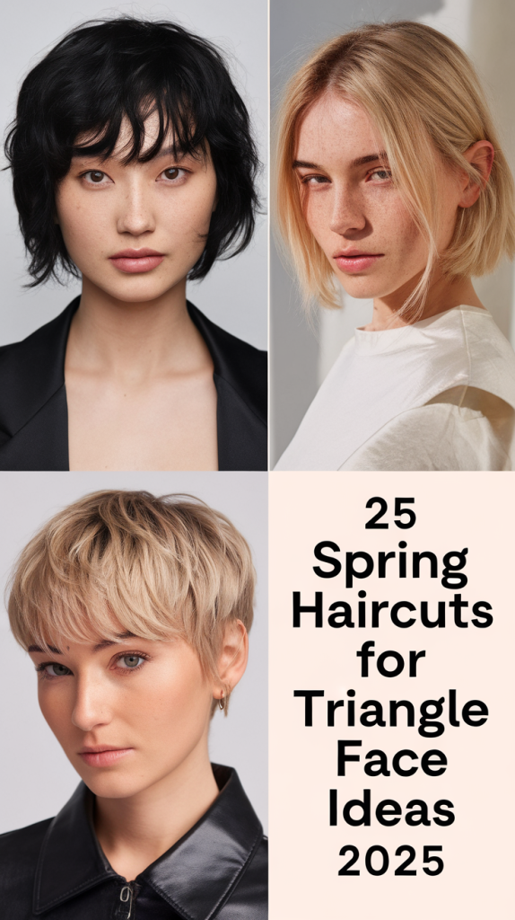 Best Spring Haircuts for Triangle Face Ideas 2025 – Short, Medium ...