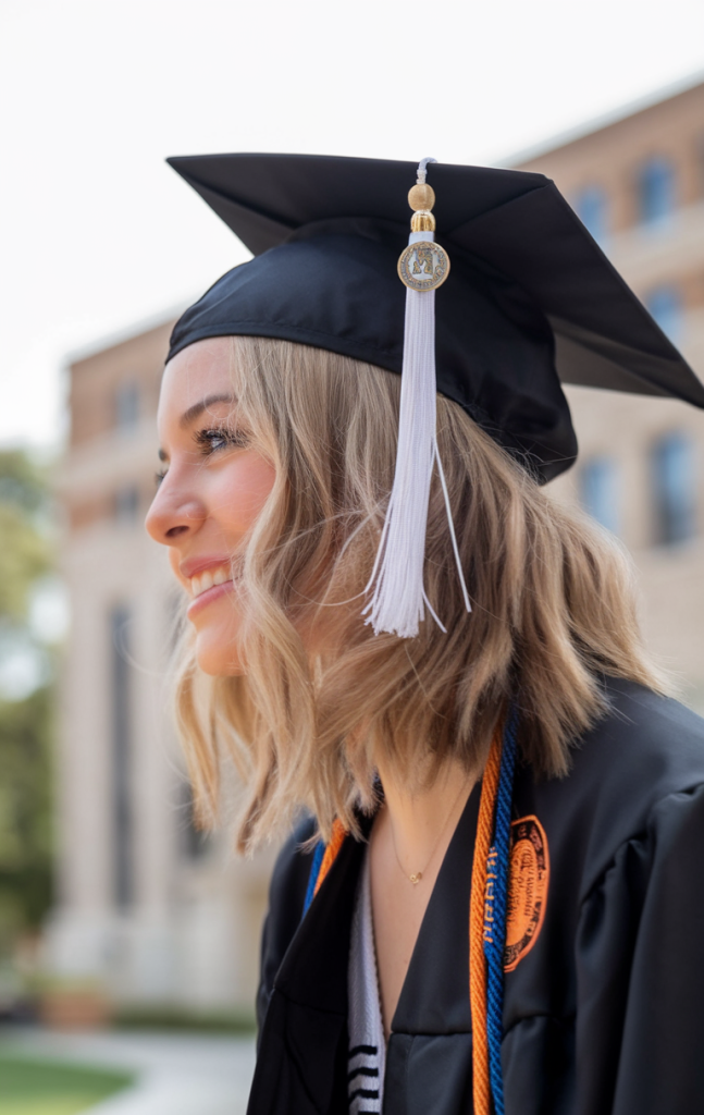 Best 25 Graduation Hairstyles with Cap Ideas 2025 – Short, Long, Braids ...