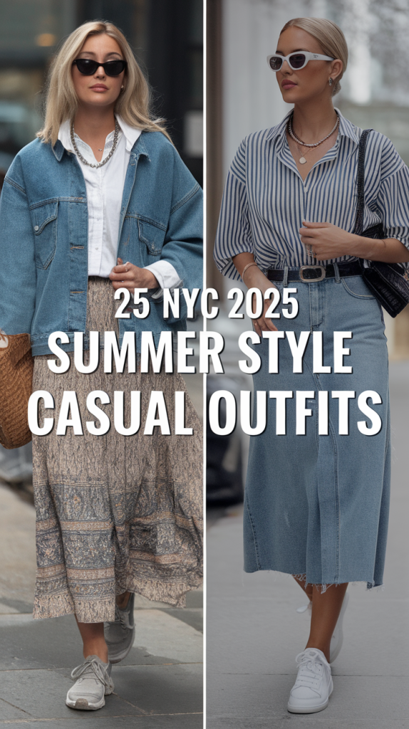 NYC 2025 Summer Style Casual Outfits – Simple Classy Streetwear for ...