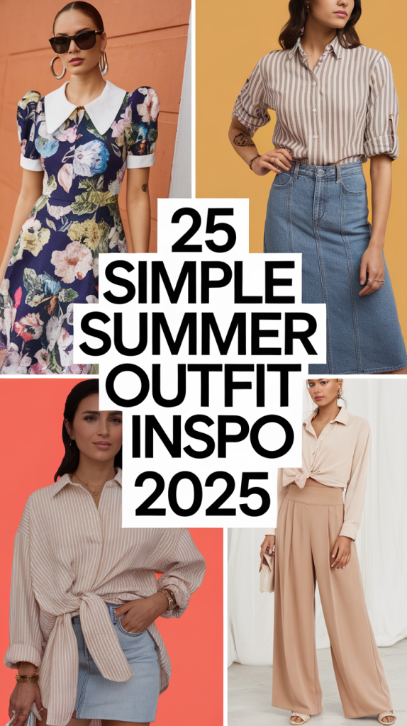 25 Simple Summer Outfit Inspo 2025 for Women – Casual, Cute, Modest ...