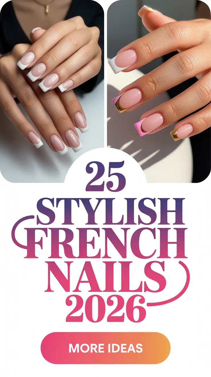 Stylish French Nails 2026 – Fresh Designs, Chrome Ideas, Color Trends