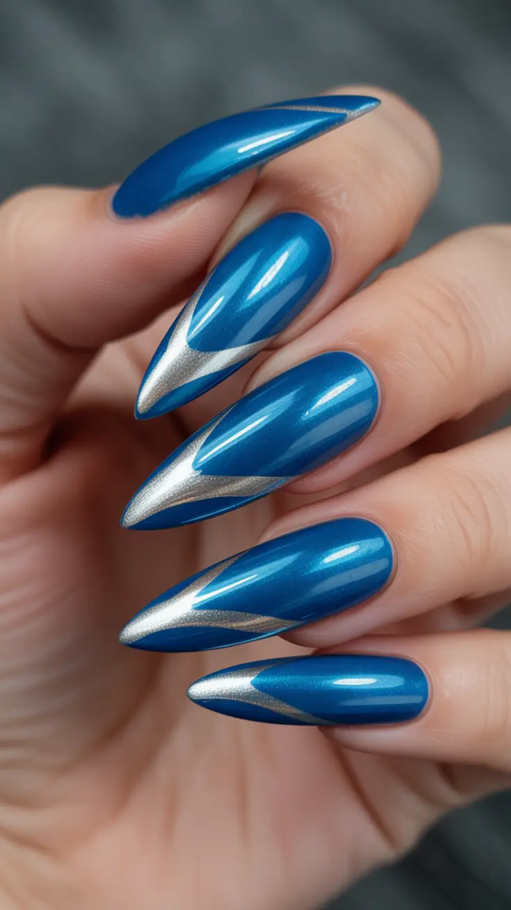 Blue Nails Inspiration 2026 - Navy and Sky Blue Nail Ideas